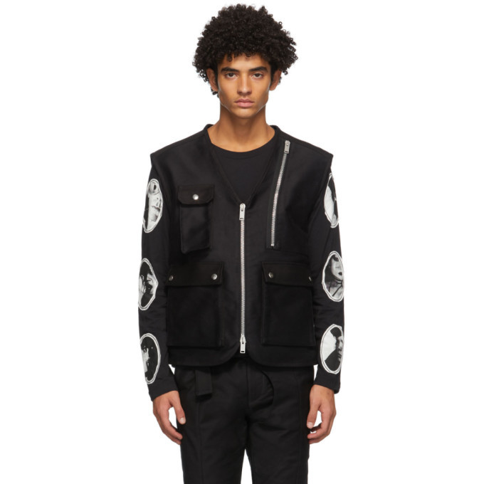 ADYAR SSENSE Exclusive Black Utility Vest ADYAR