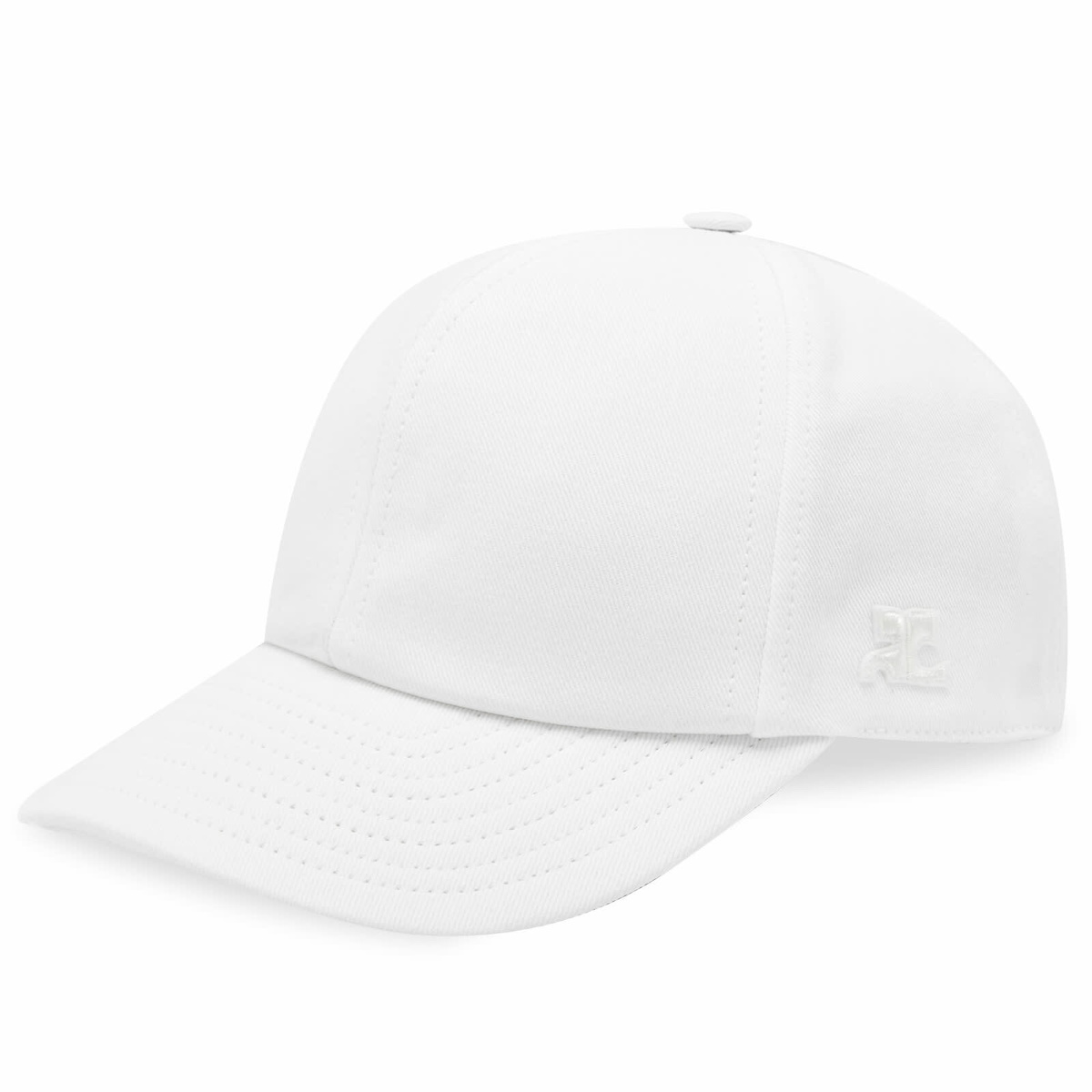 Courreges Women's Courrèges Cotton Signature Cap in White Courreges