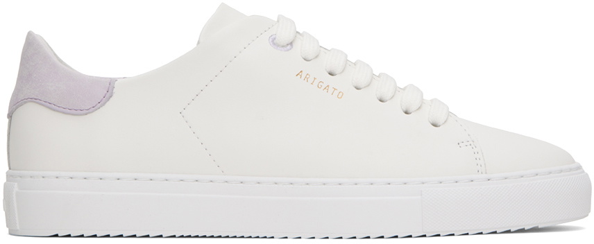 Axel Arigato White & Purple Clean 90 Sneakers Axel Arigato