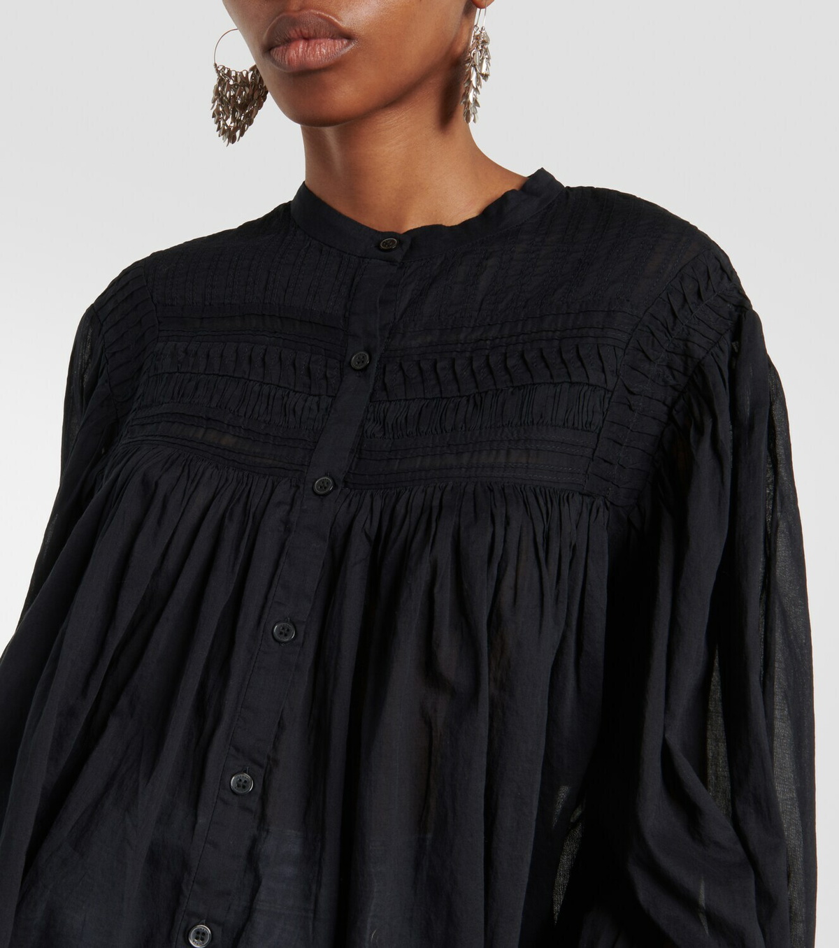 Marant Etoile Plalia oversized cotton blouse Isabel Marant Etoile