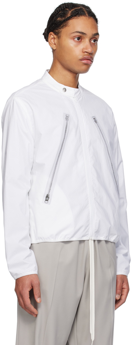 MM6 Maison Margiela White Trompe L'œil Jacket MM6 Maison Margiela