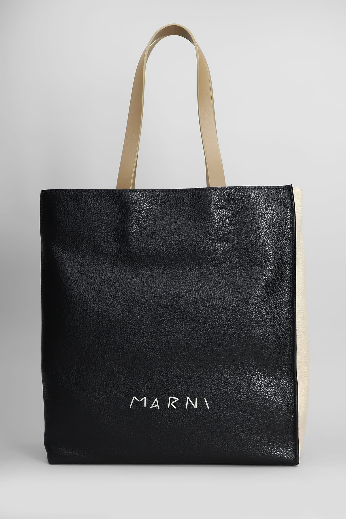 Marni Tote In Black Leather Marni