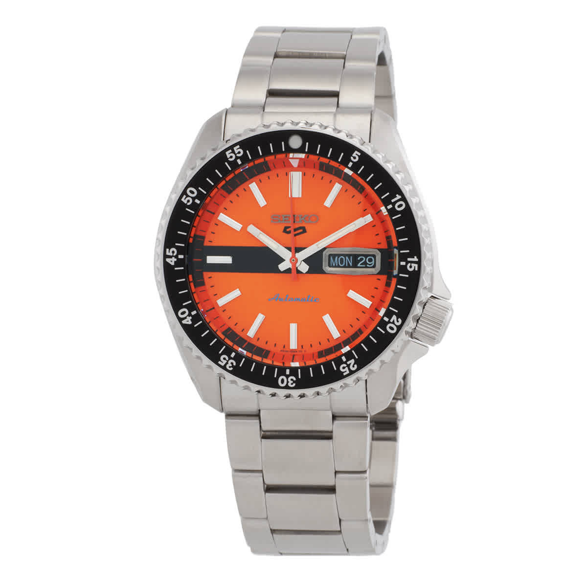 Seiko 5 Sports Automatic Orange Dial Mens Watch SRPK11K1 Seiko