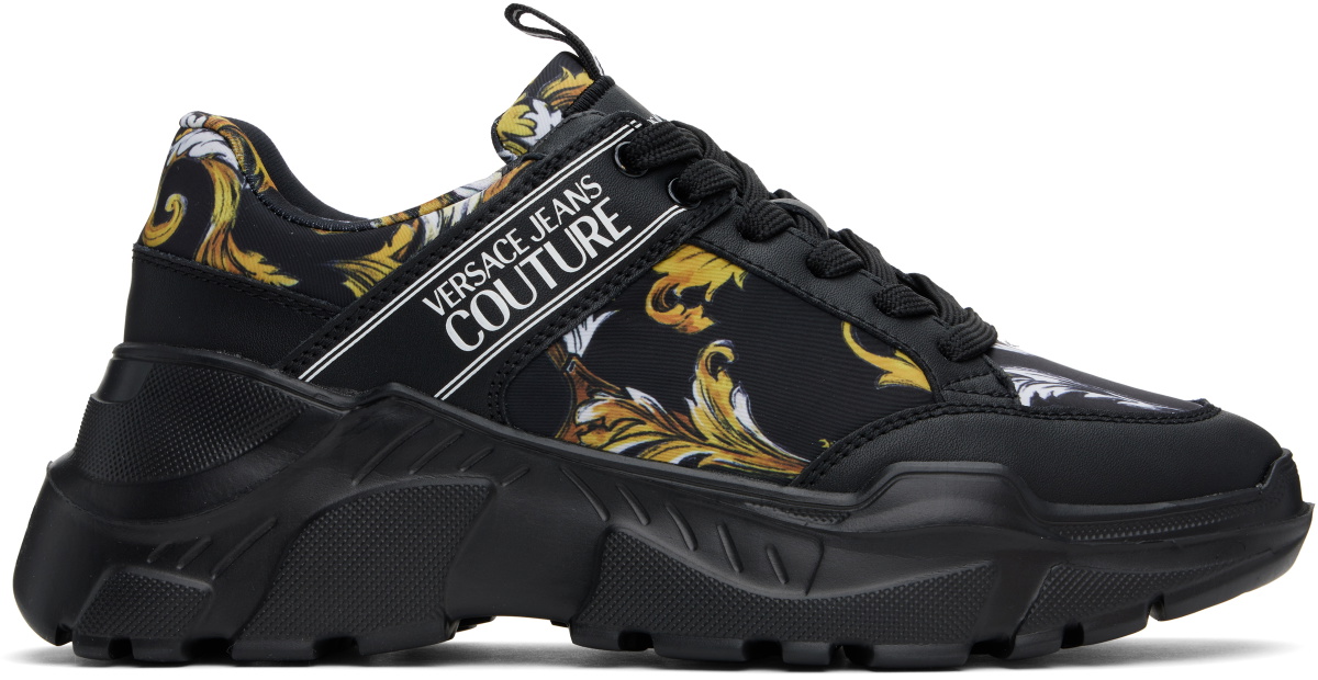 Versace Jeans Couture Black Speedtrack Sneakers Versace