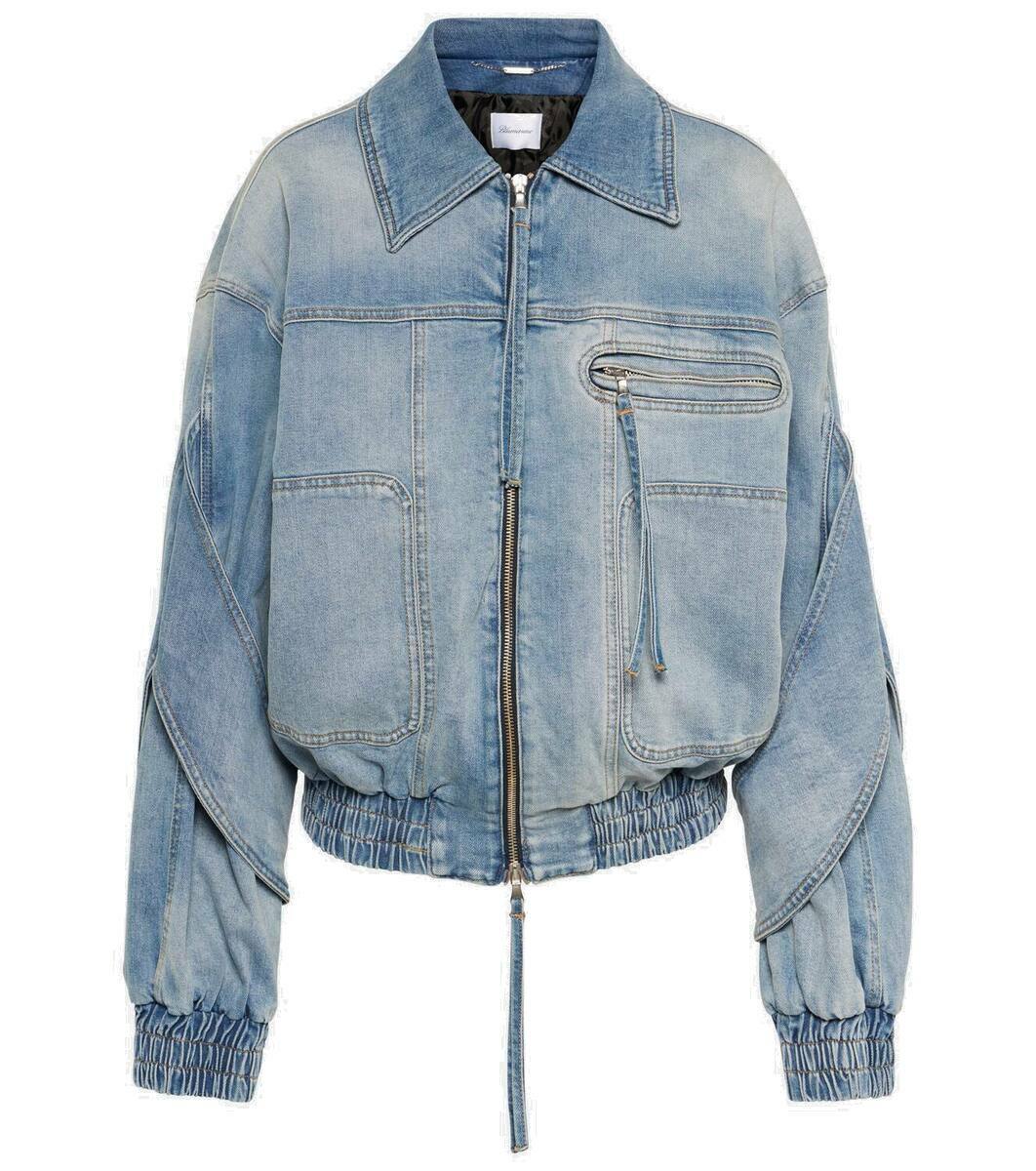 Blumarine Denim bomber jacket Blumarine