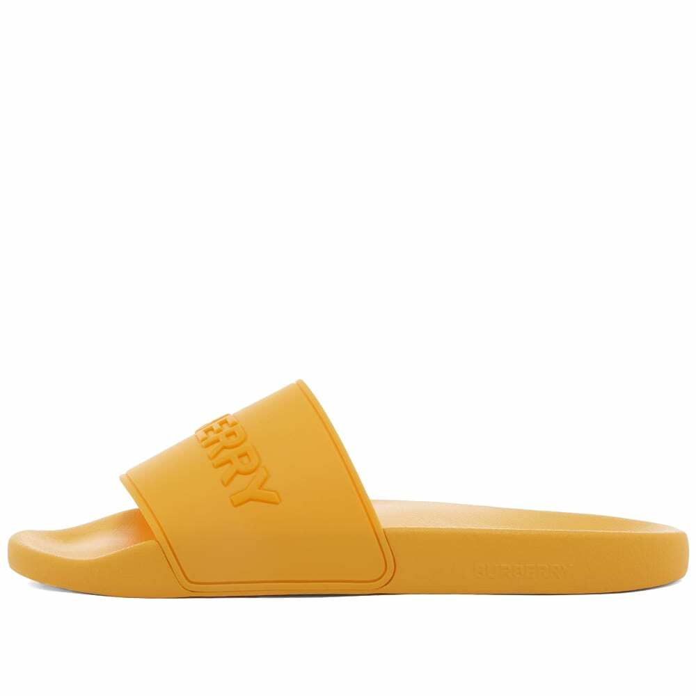 Burberry Men's Furley Logo Slide in Yellow Burberry