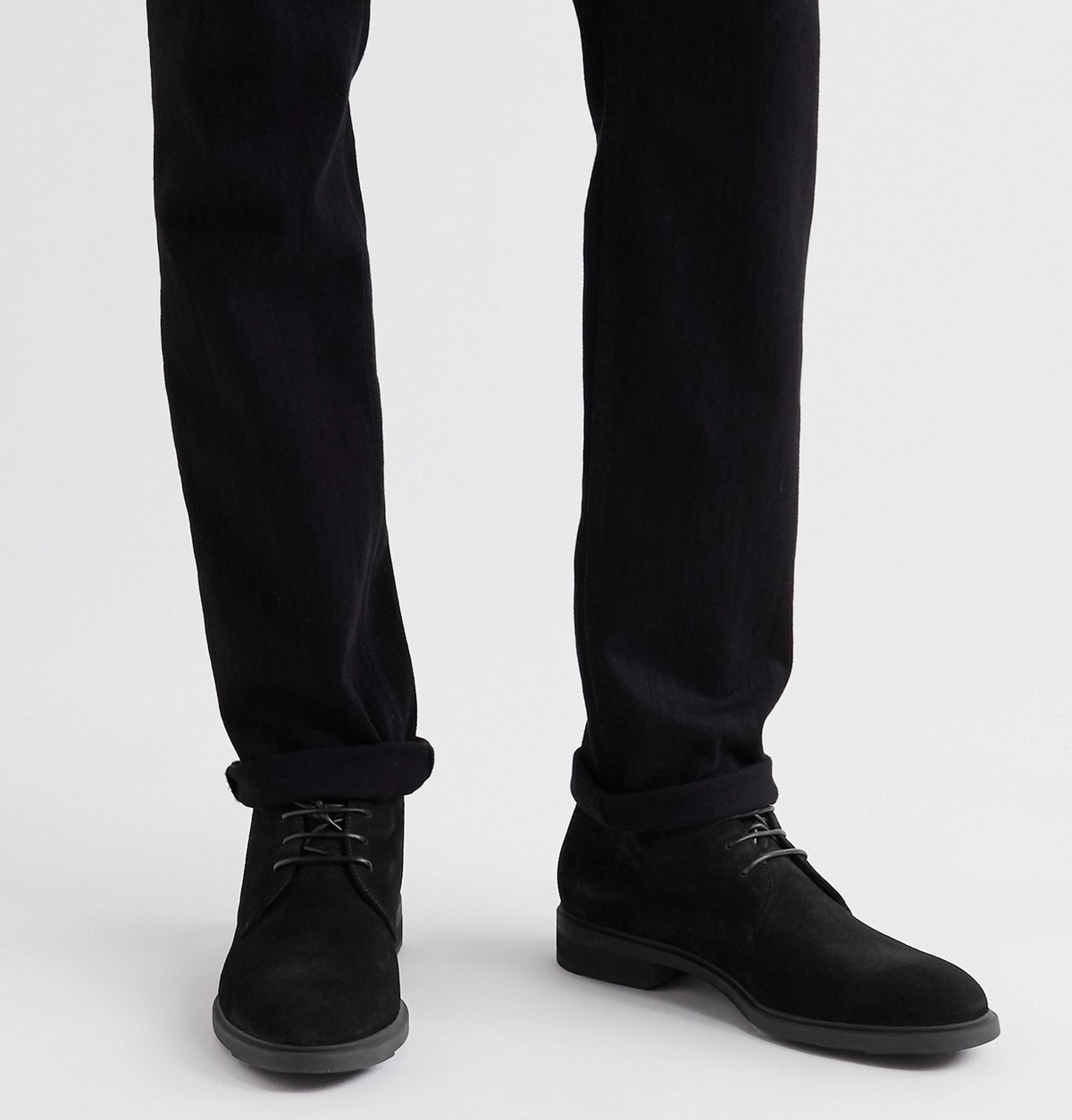 Hugo Boss - Suede Desert Boots - Black Hugo Boss