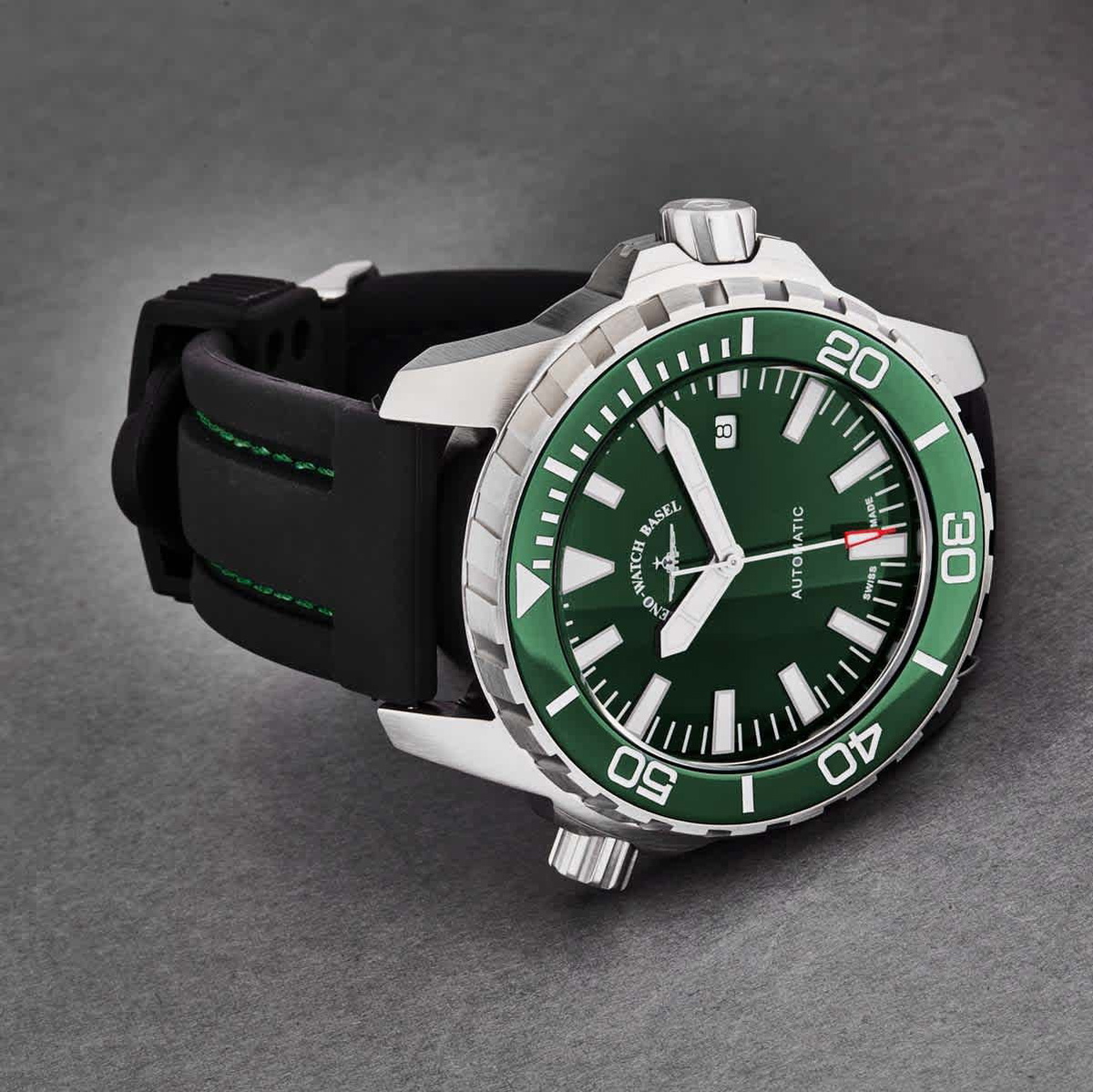 Zeno Professional Diver Automatic Green Dial Mens Watch 6603-2824-A8 Zeno