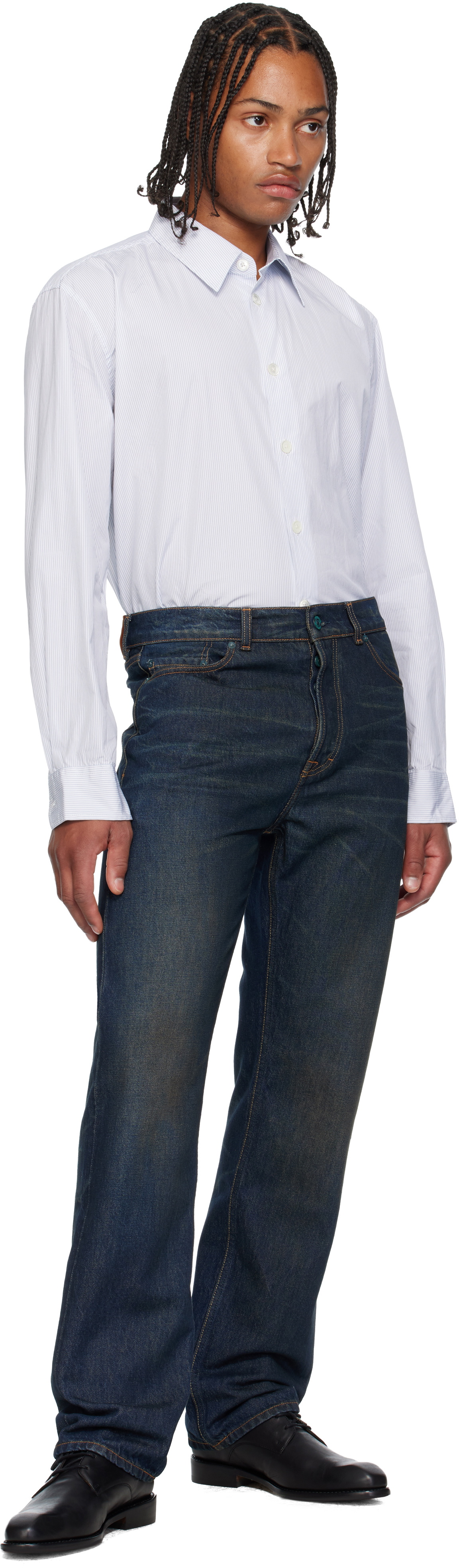 OUR LEGACY White & Blue Beyond Shirt Our Legacy