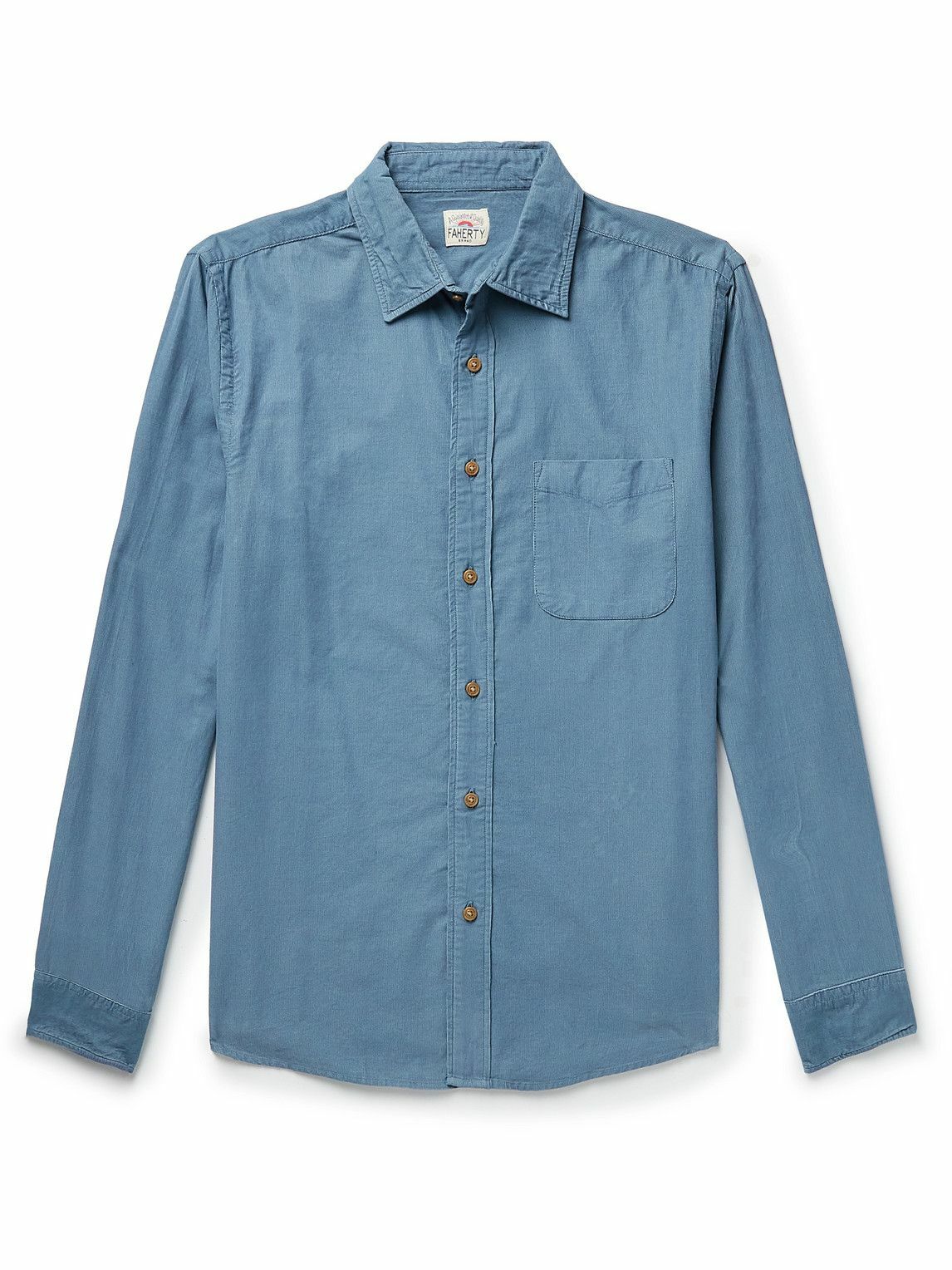Faherty - Cotton-Corduroy Shirt - Blue Faherty