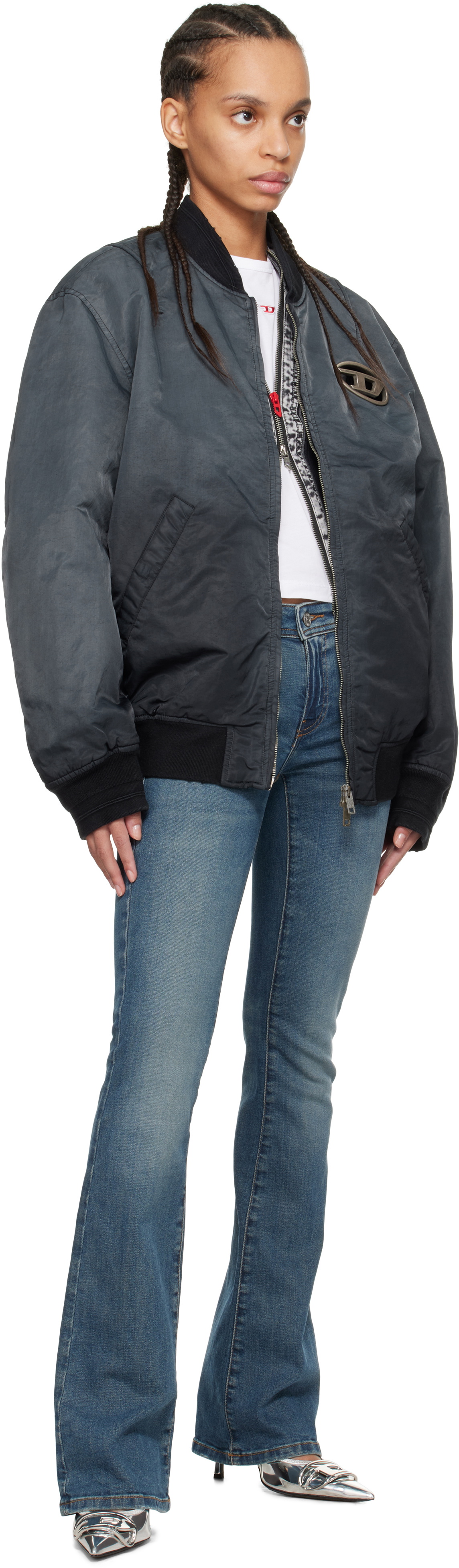 Diesel Black J-Kepes Bomber Jacket Diesel