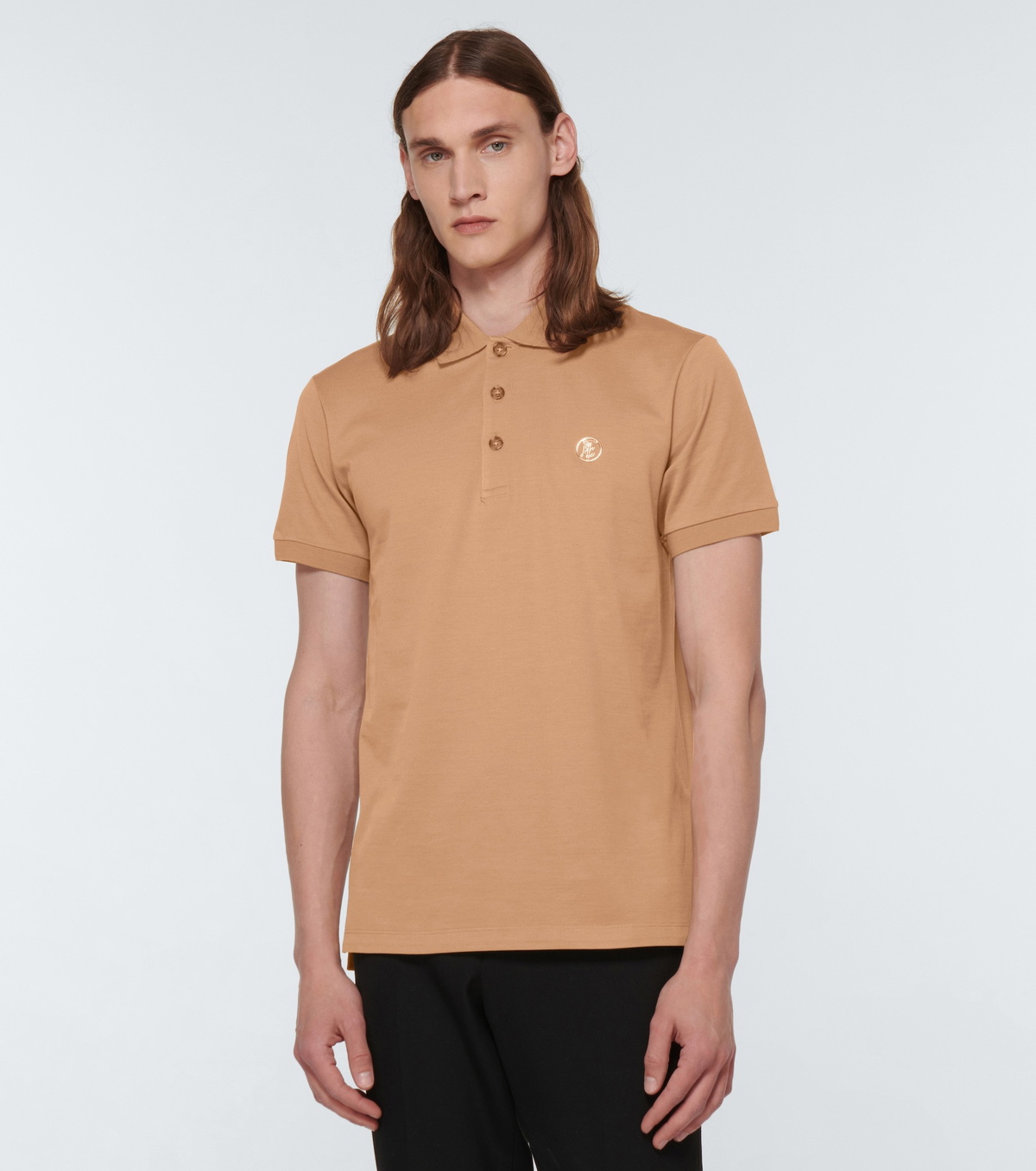 Burberry - Cotton and silk polo shirt Burberry