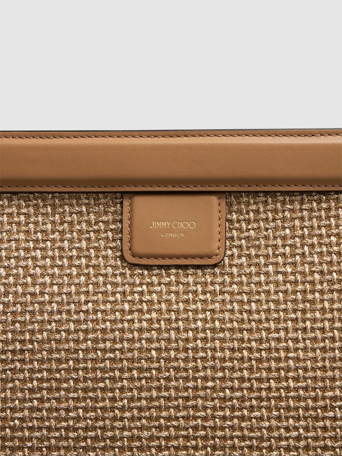 JIMMY CHOO Avenue Raffia Pouch Jimmy Choo