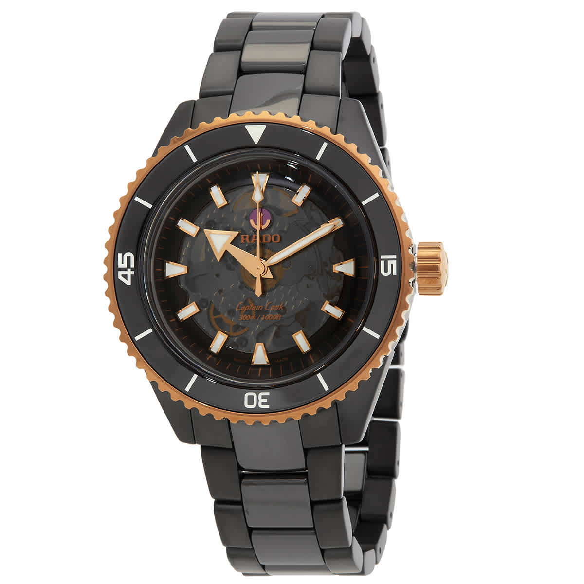 Rado Captain Cook Automatic Black Dial Mens Watch R32127162 Rado