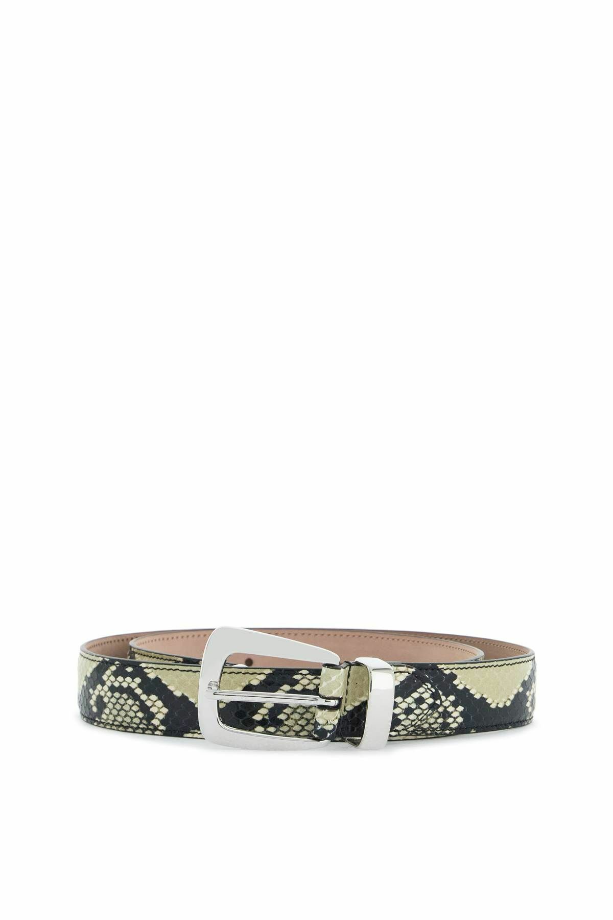 KHAITE python-printed benny belt Neutro Khaite