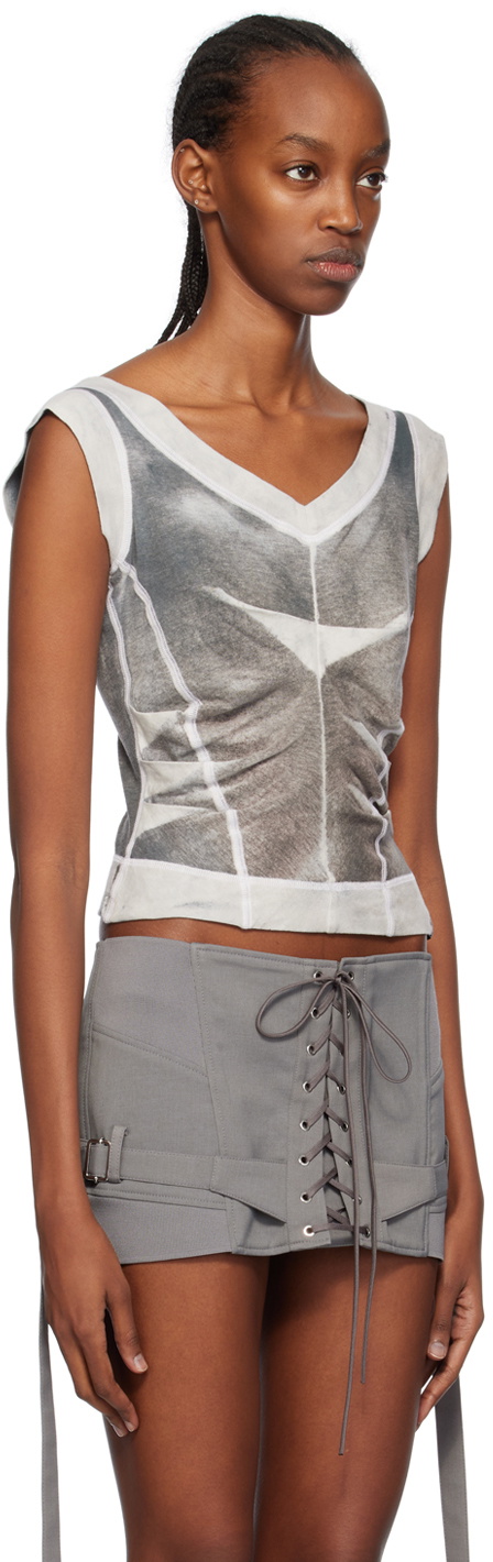 KNWLS Gray Raze Tank Top KNWLS