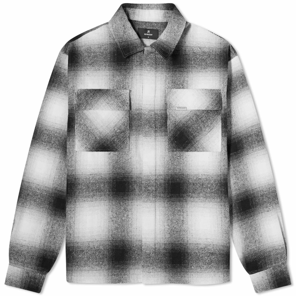 Represent Men's Spirits Of Summer Flannel Shirt in Black/White Represent