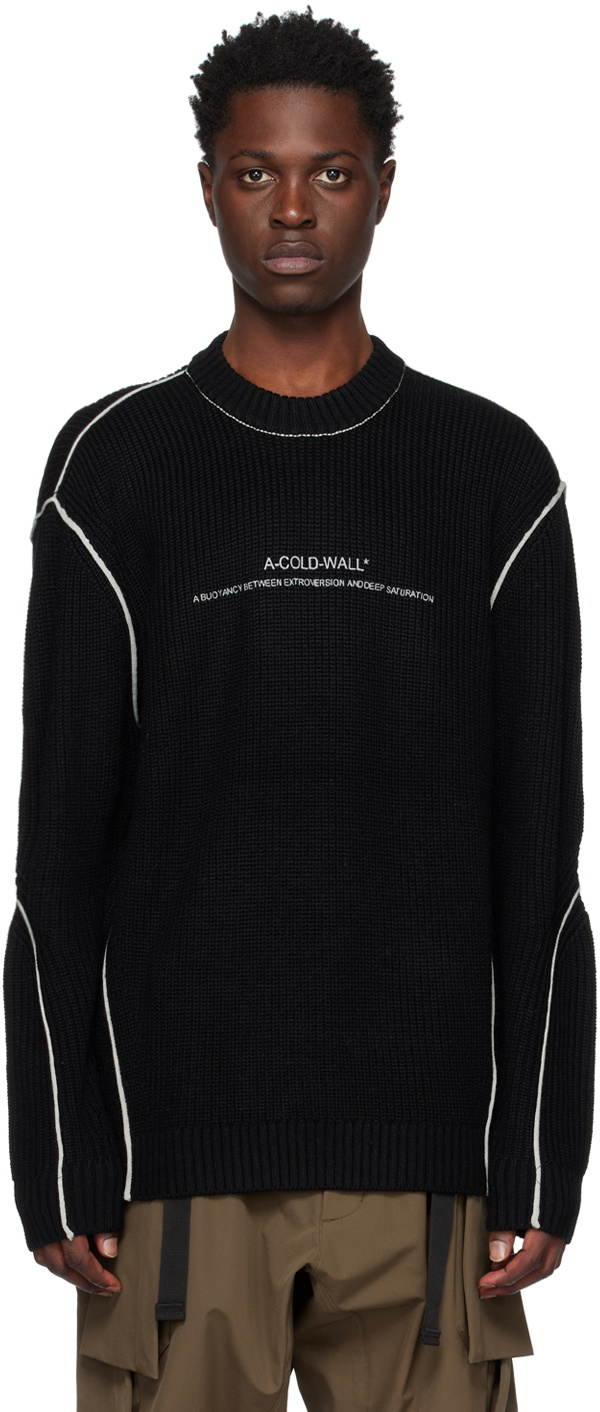 A-COLD-WALL* Black Dialogue Sweater A-Cold-Wall*