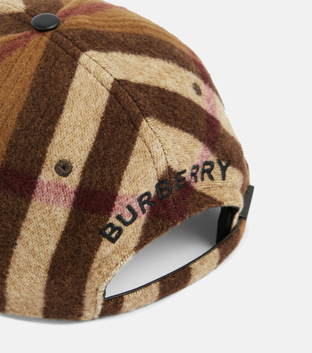 Burberry - Checked wool baseball cap Burberry