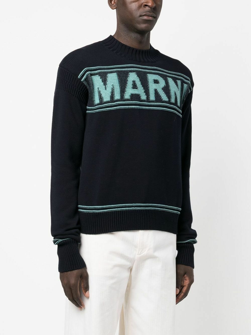 MARNI - Logo Roundneck Sweater Marni
