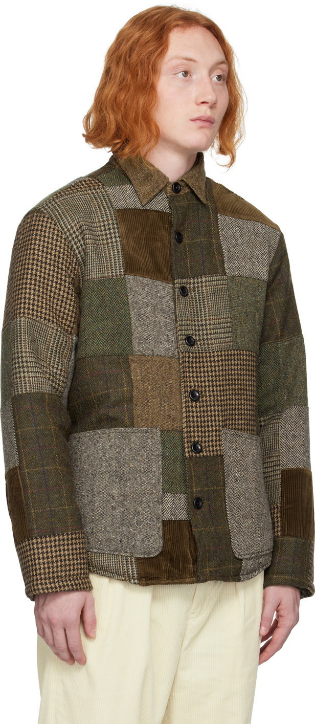 RRL Brown & Khaki Patchwork Jacket RRL
