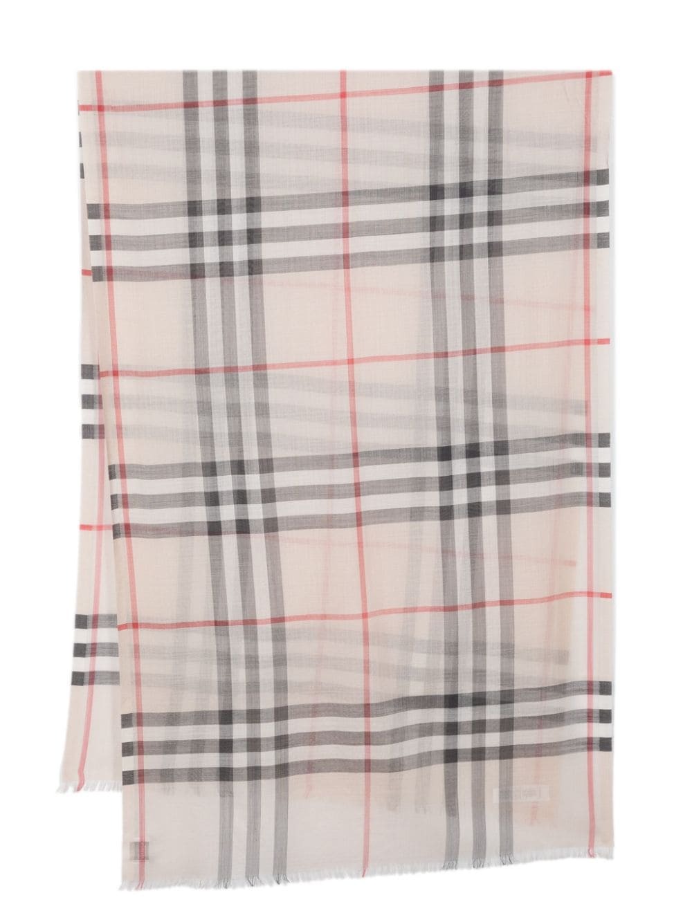 Burberry Red & White EKD Scarf Burberry