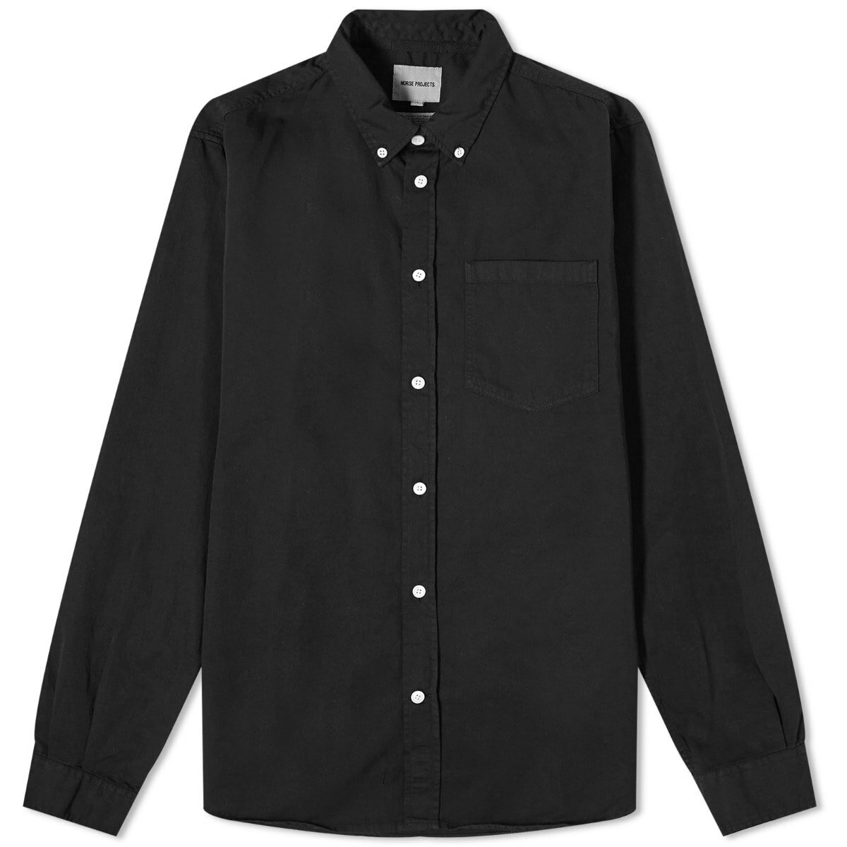 Norse Projects Men's Anton Light Twill Shirt in Black Norse Projects