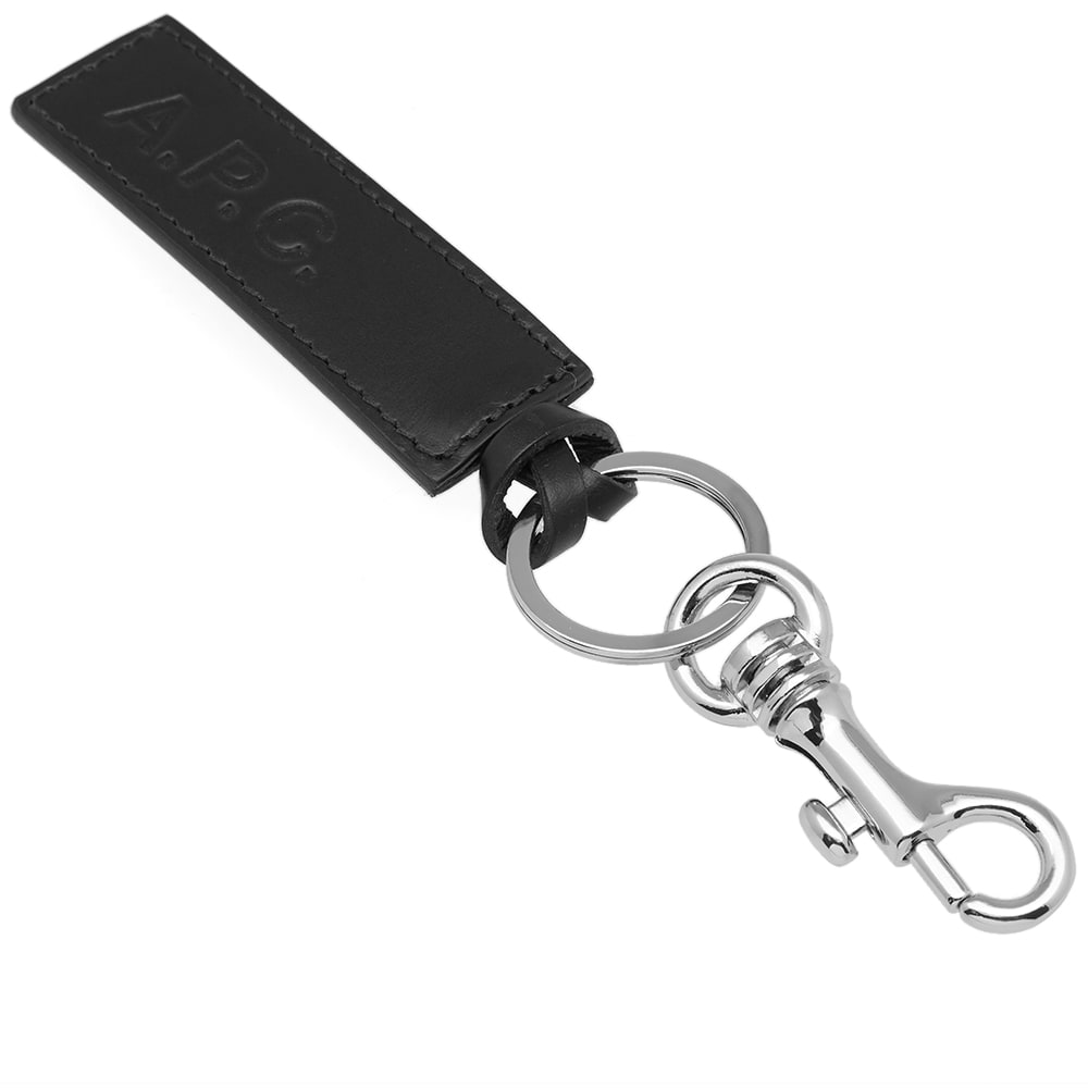 A.P.C. Leather Logo Keyring A.P.C.