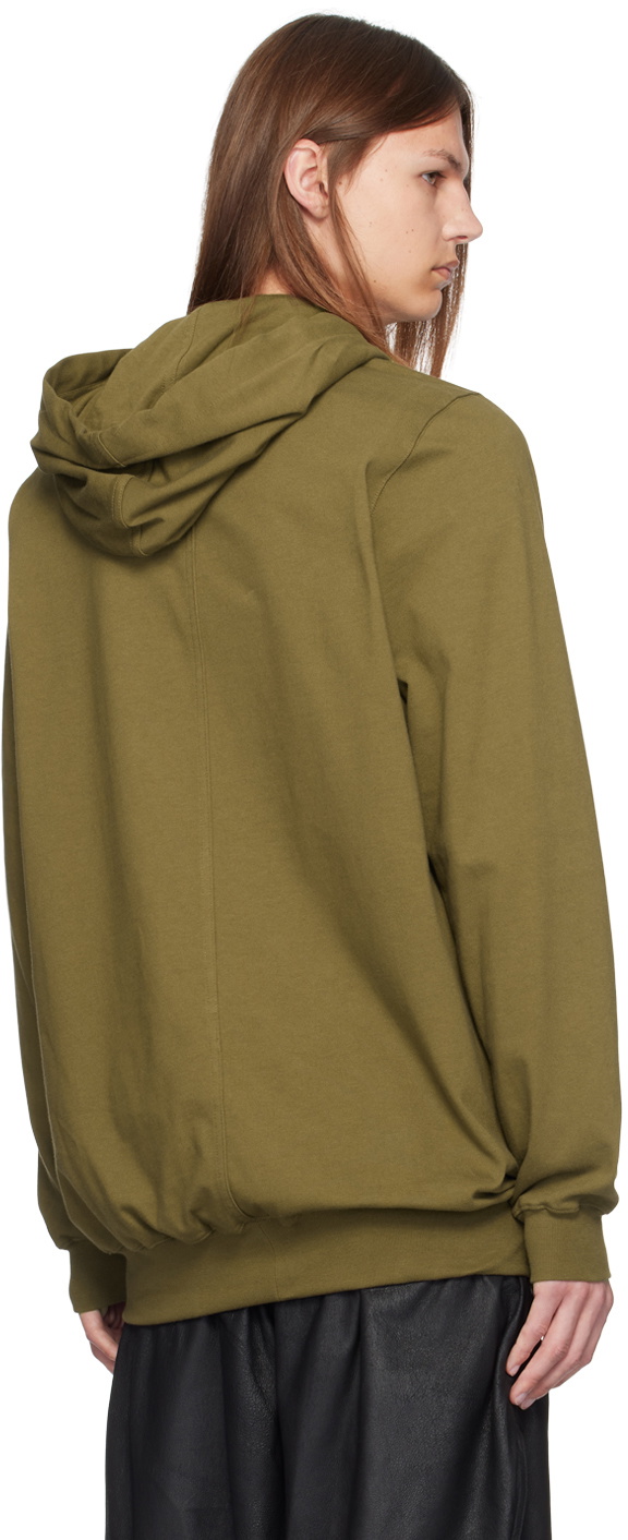 Rick Owens Khaki Heavyweight Hoodie Rick Owens