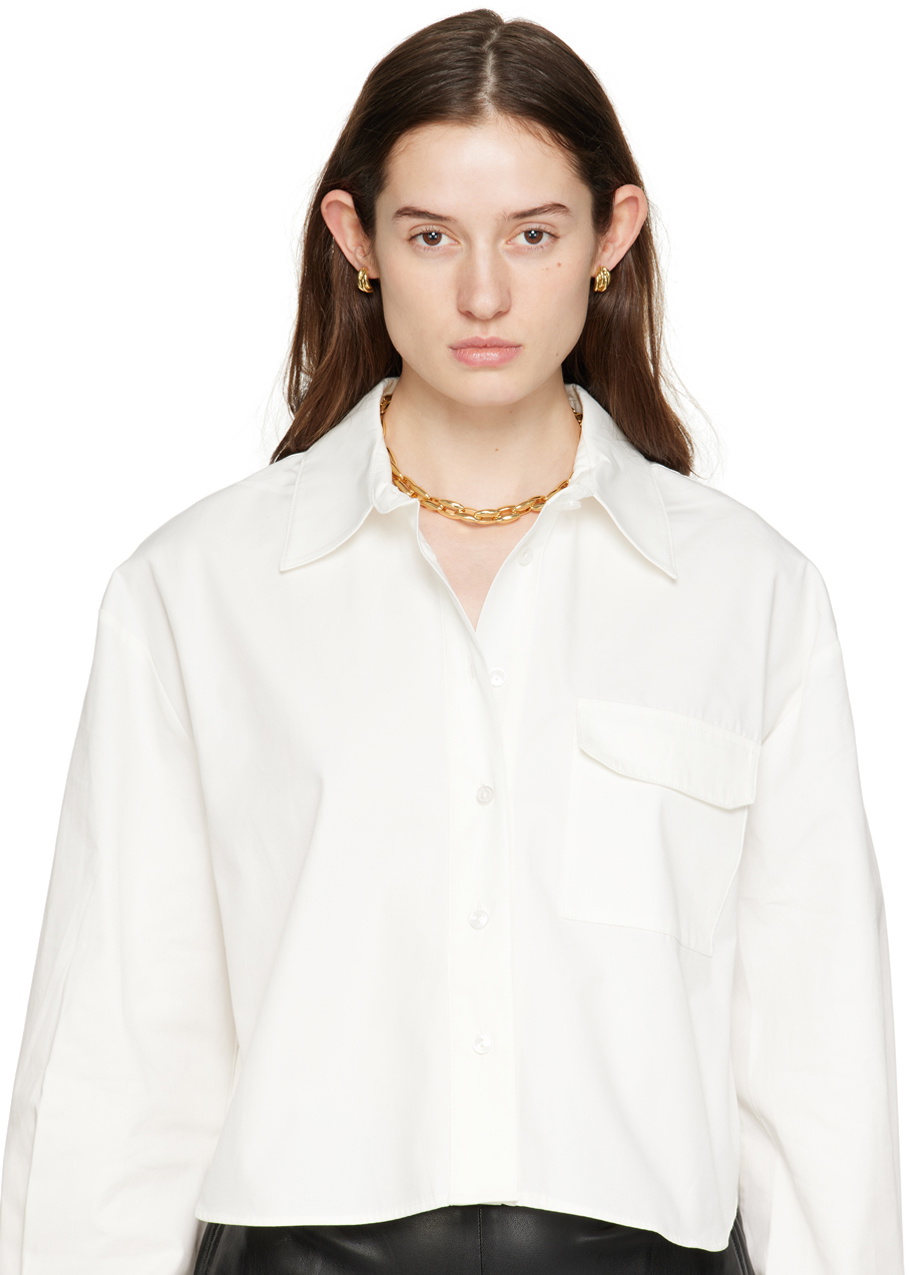 ANINE BING Gold Oval Link Necklace ANINE BING