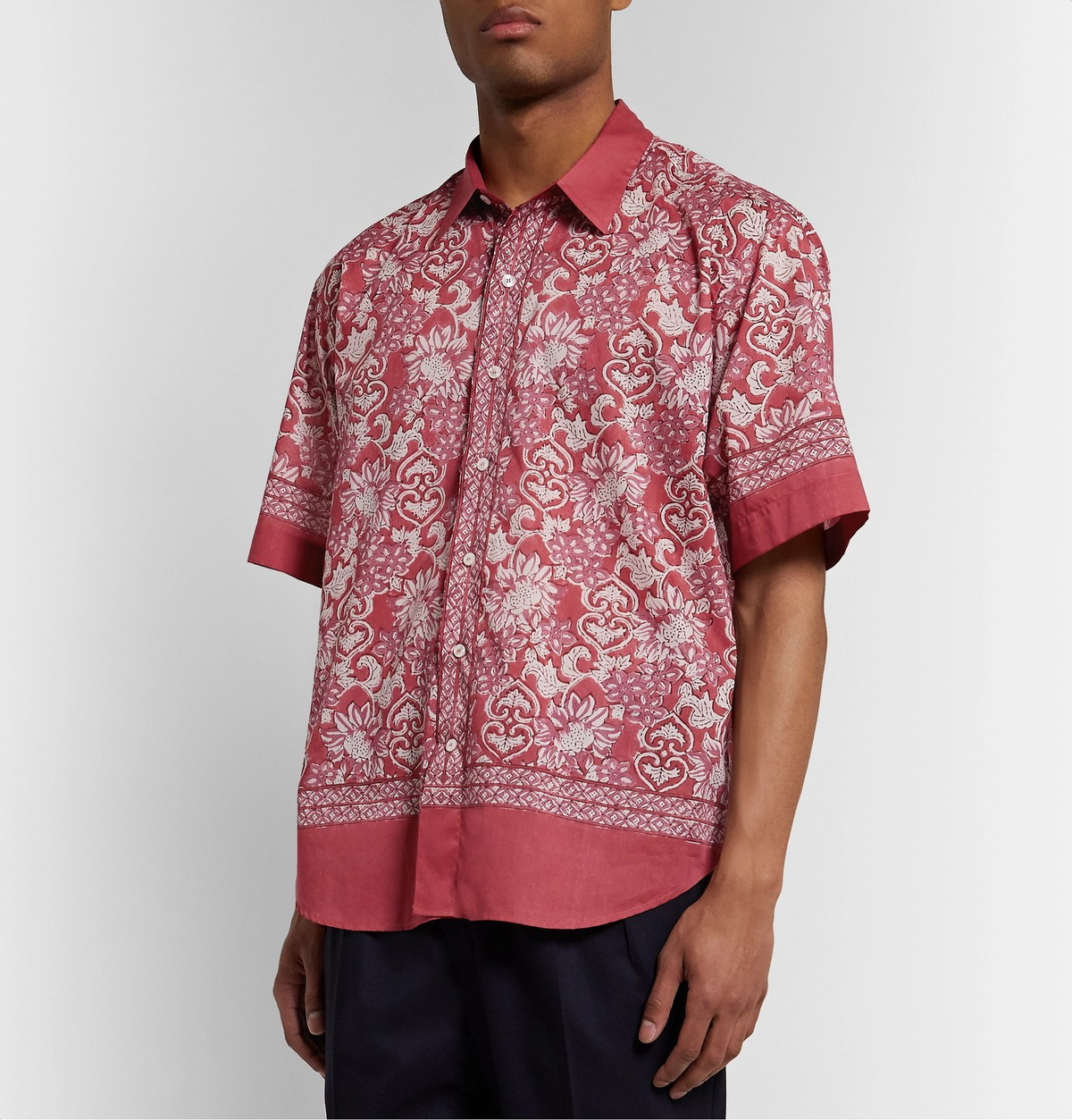 Etro - Printed Cotton Shirt - Pink Etro