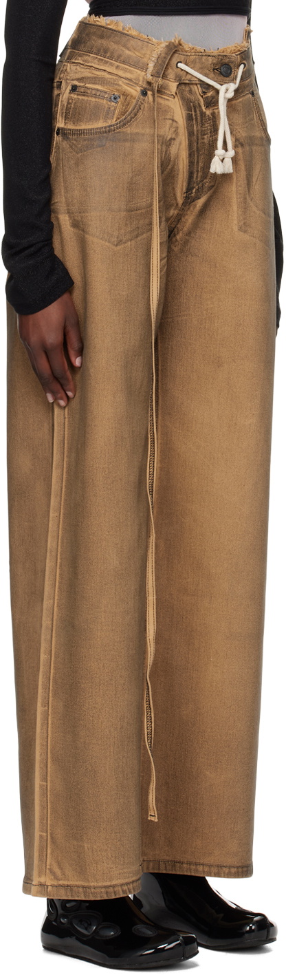 Ottolinger SSENSE Exclusive Orange Jeans Ottolinger