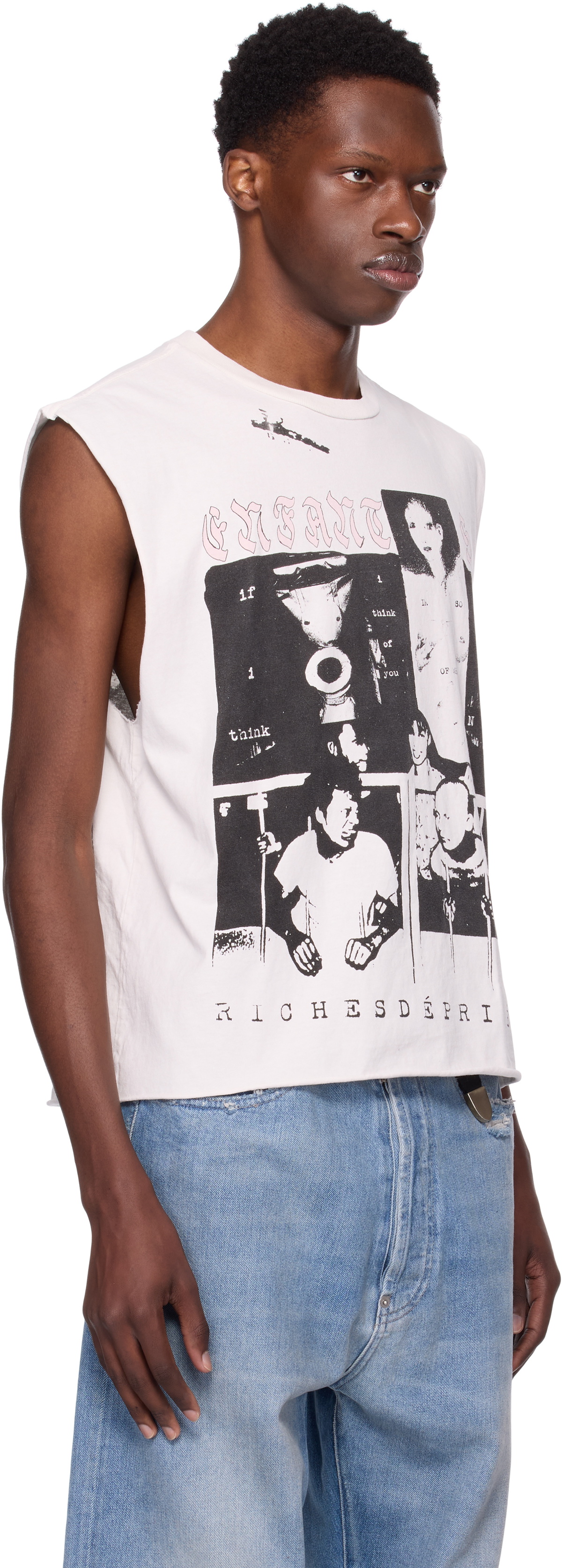 Enfants Riches Déprimés Off-White Endless Blockades Cut Off T-shirt ...