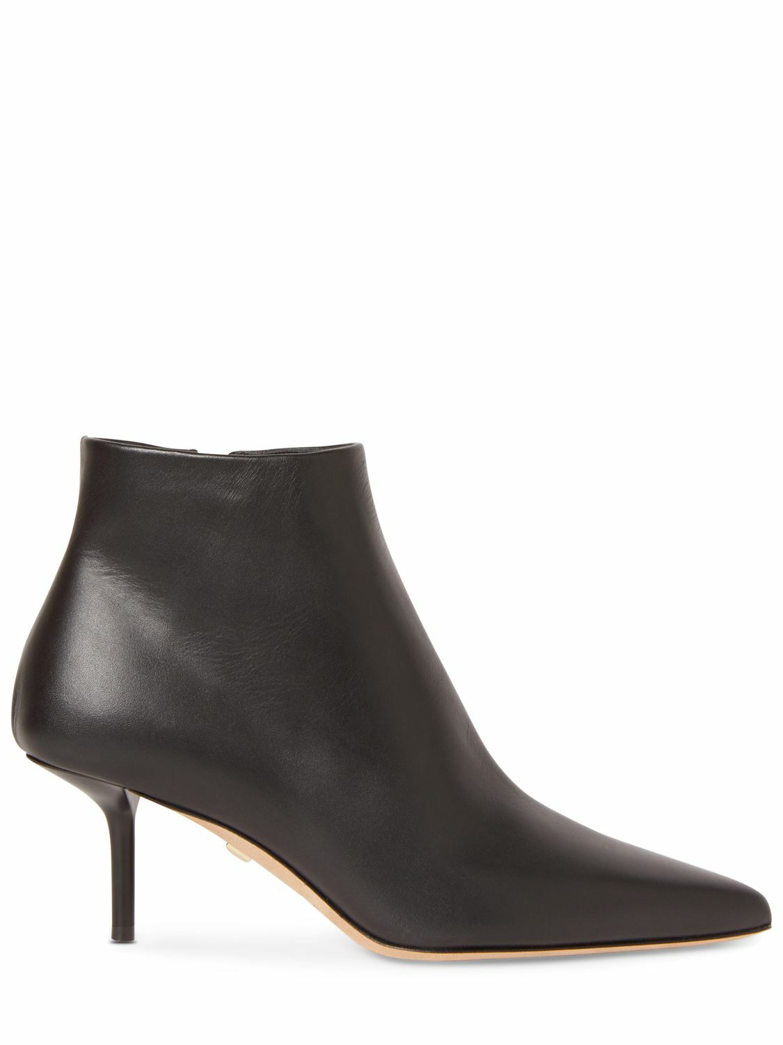 MAX MARA - 65mm Leather Ankle Boots Max Mara