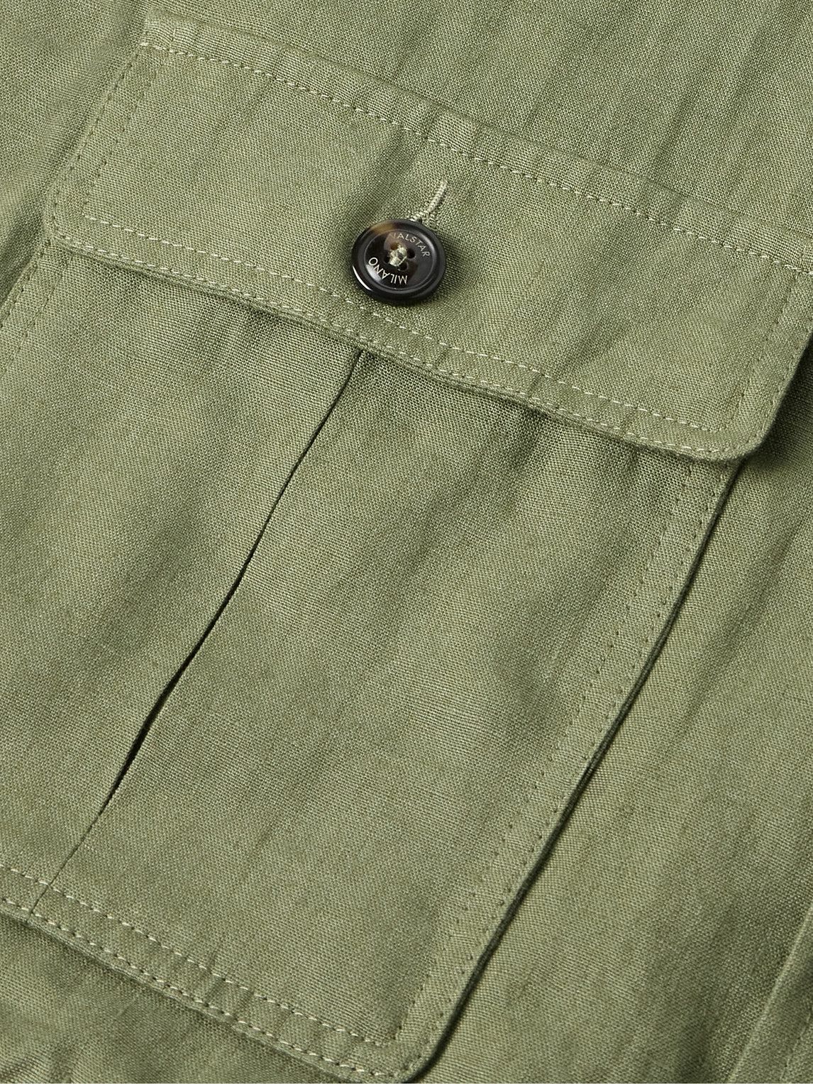 Valstar - Valstarino Linen Bomber Jacket - Green Valstarino