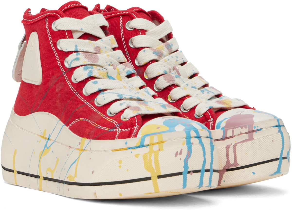 R13 Red Kurt High Top Sneakers R13