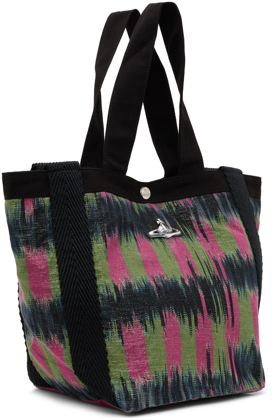 Vivienne Westwood Pink & Green Worker Small Runner Tote Vivienne Westwood