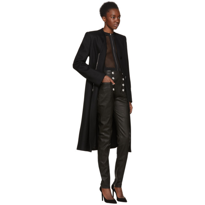Balmain Black Mesh Bodysuit Balmain