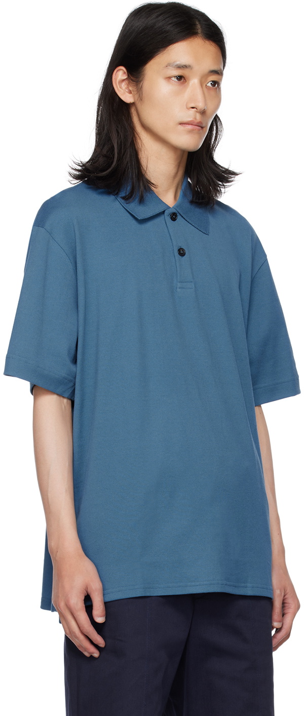 Lanvin Blue Oversized Polo Lanvin