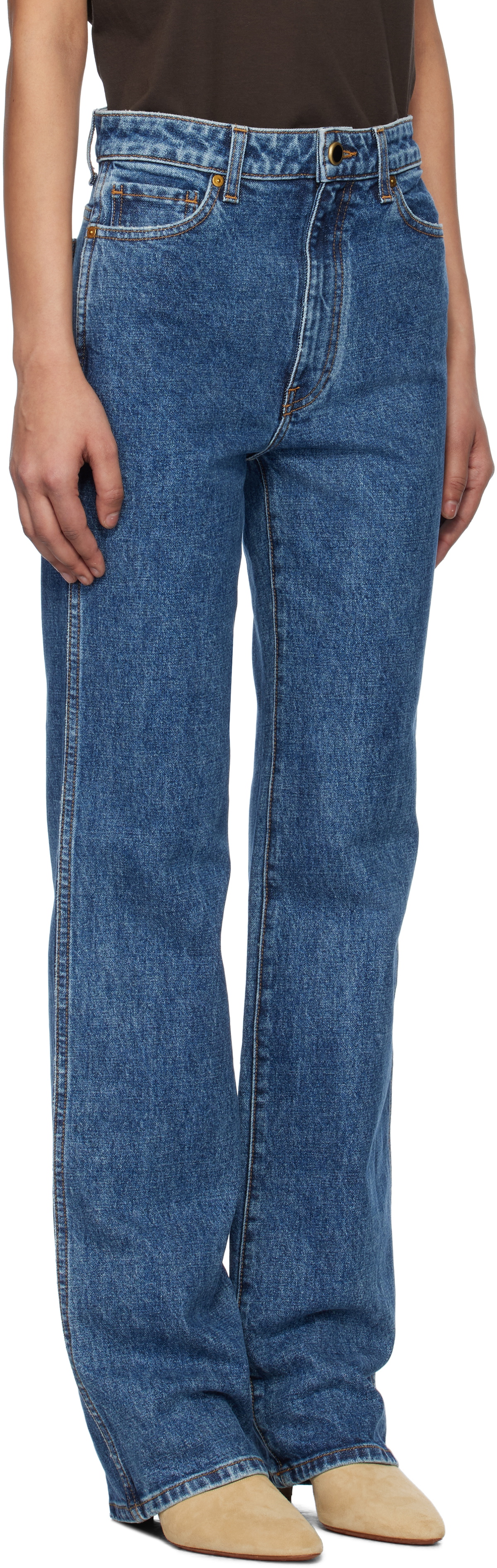 KHAITE Blue Danielle Jeans Khaite