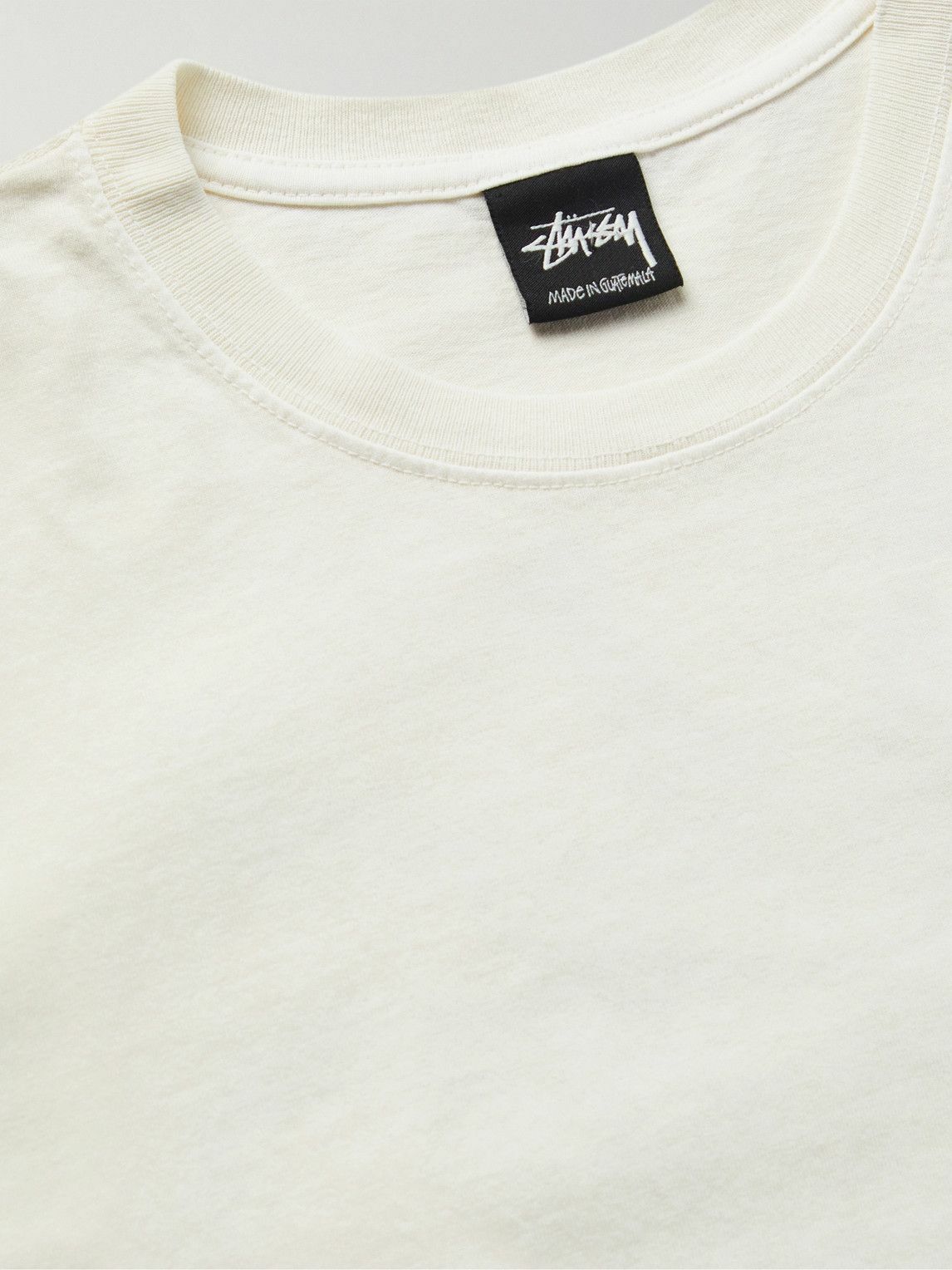 Stussy - Logo-Print Cotton-Jersey T-Shirt - Neutrals Stussy