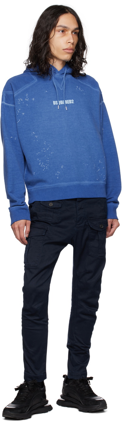 Dsquared2 Navy D2 Sexy Cargo Pants Dsquared2