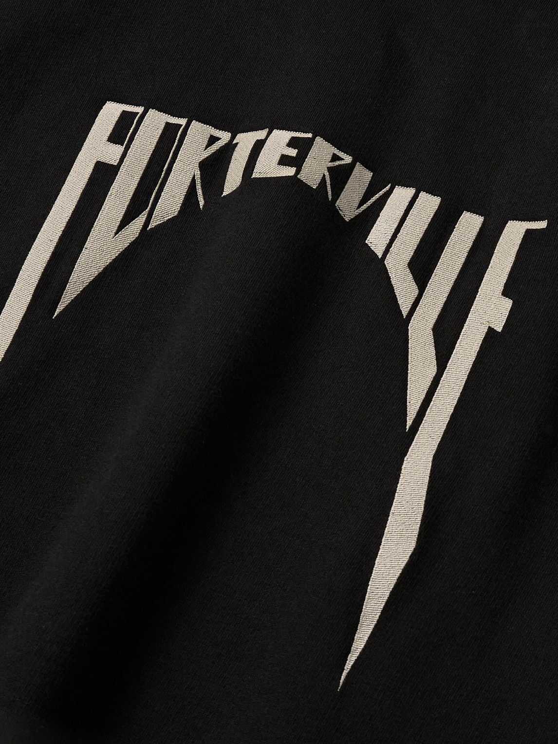 Rick Owens - Logo-Embroidered Cotton-Jersey Hoodie - Black Rick Owens