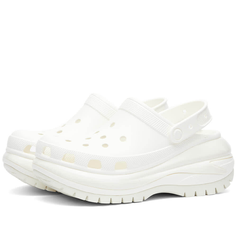 Crocs Women's Classic Mega Crush Clog in White Crocs
