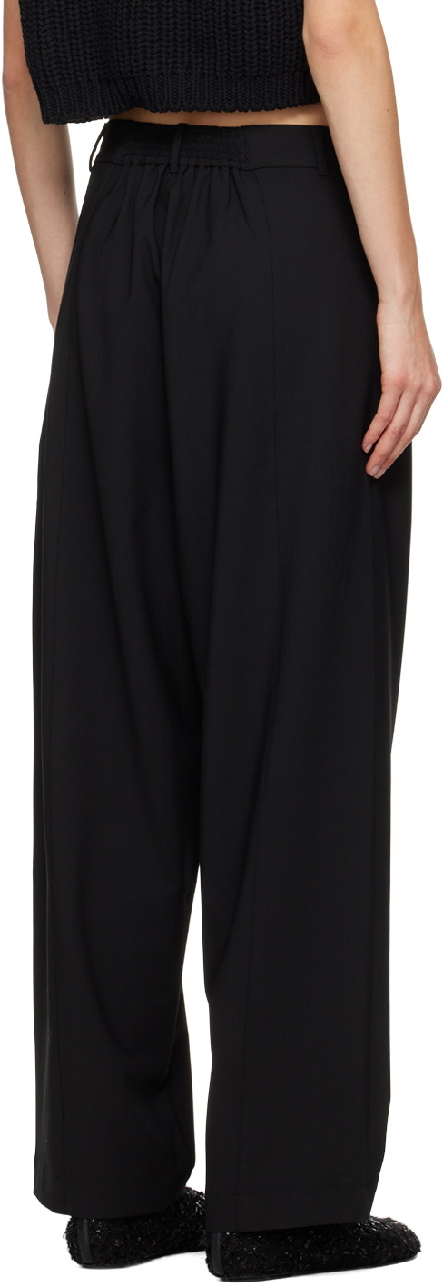 CORDERA Black Asymmetric Straight Trousers CORDERA