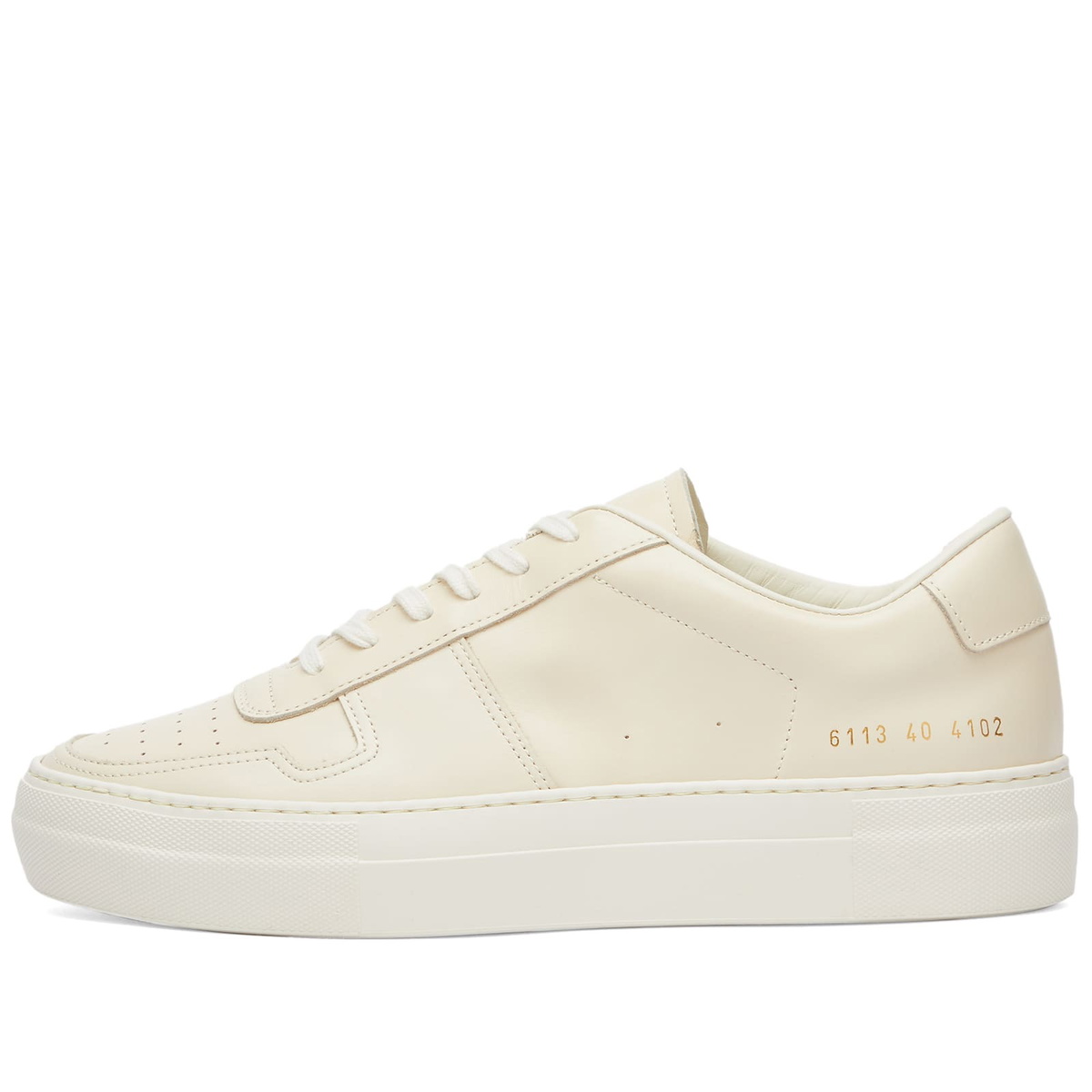Woman by Common Projects Women's Basketball Super Sneakers in Off White ...