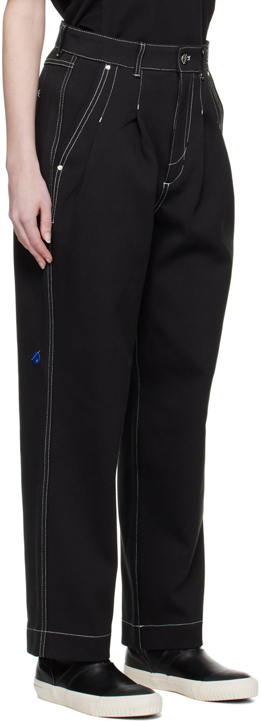 ADER error Black Fluic Trousers ADER error