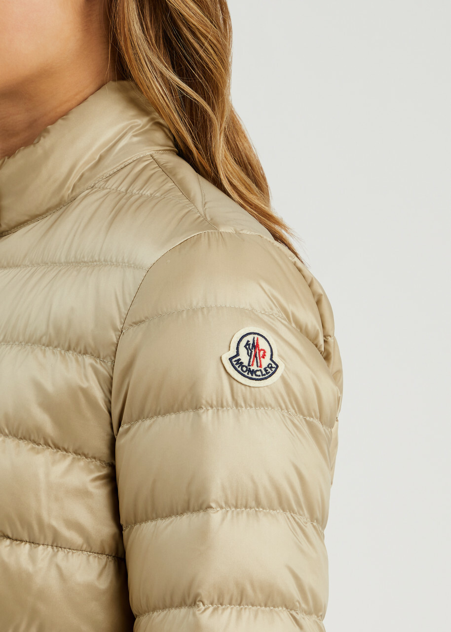 Moncler Lans Quilted Shell Jacket Beige Moncler