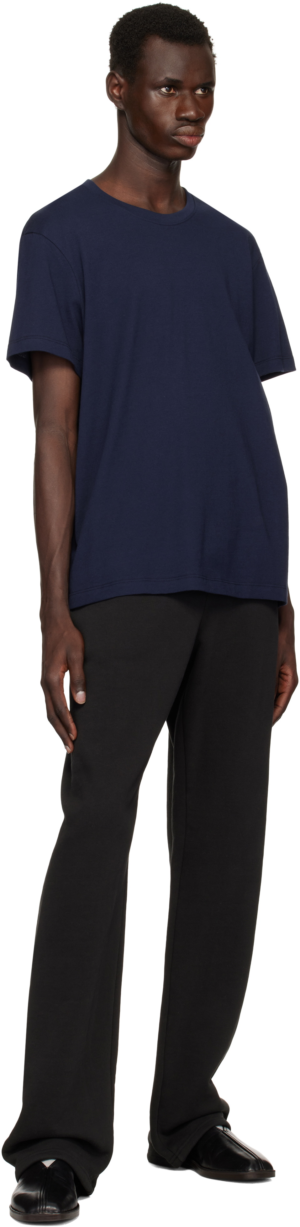 SKIMS Navy 'SKIMS Cotton' Classic T-shirt SKIMS