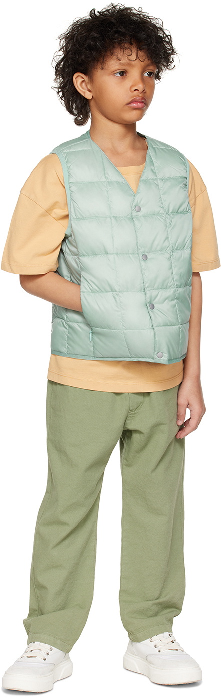 TAION Kids Blue V-Neck Down Vest Taion Extra